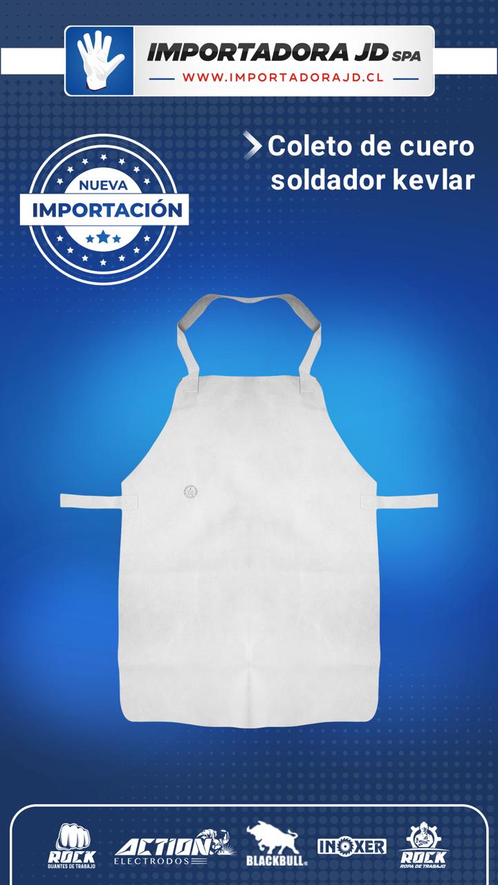 Coleto De Cuero Soldador con Hilo Kevlar – Importadora JD Spa – Guantes ...